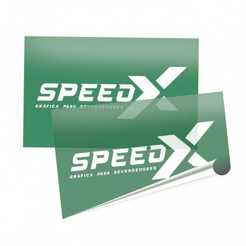 SpeedX - Gráfica para Revenda - Adesivo Transparente